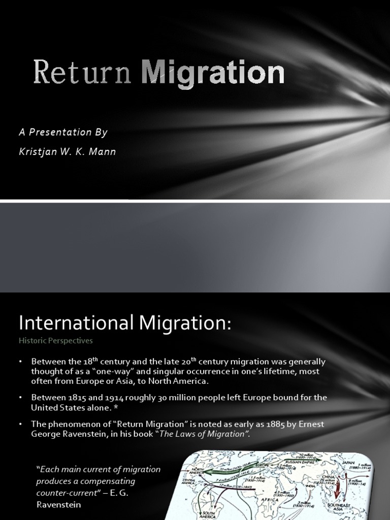 Return Migration | PDF | Human Migration | Immigration