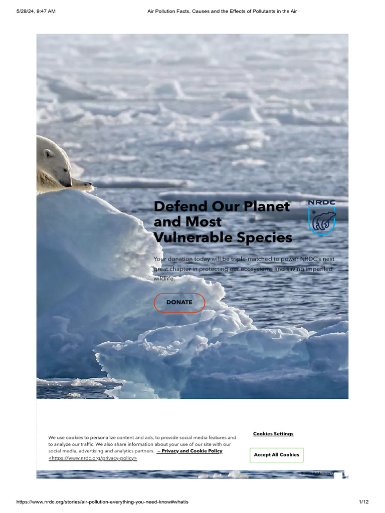 Air Pollution Facts, Causes and The Effects of Pollutants in The Air ...