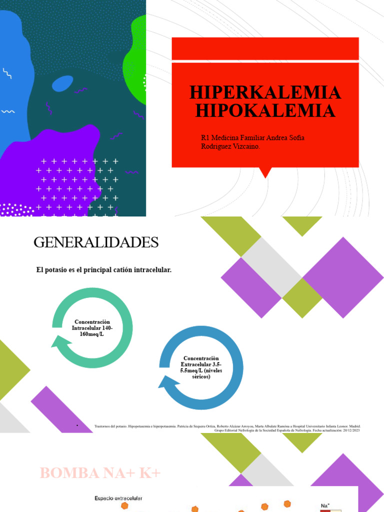 Hiperkalemia e Hipokalemia | PDF | Potasio | Química