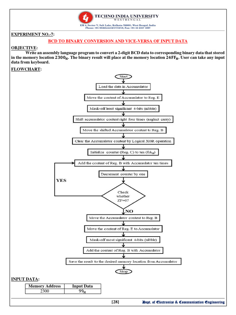 MICROPROCESSOR LAB MANUAL Extract (28-41) | PDF | Assembly Language ...