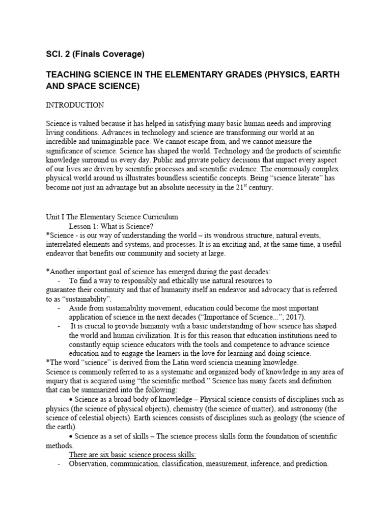 SCI.2 Final coverage | Download Free PDF | Science | Teaching Method