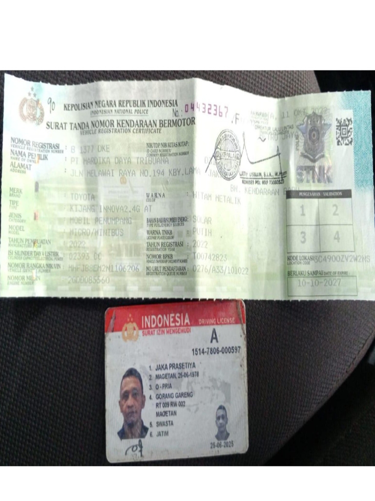 Sim STNK Jaka Prasetiya | PDF