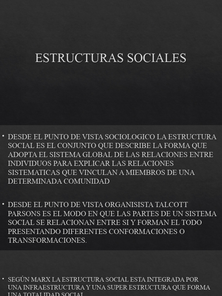 SOCIO TEMA 5-ESTRUCTURAS SOCIALES | PDF | Estatus social | Estructura ...