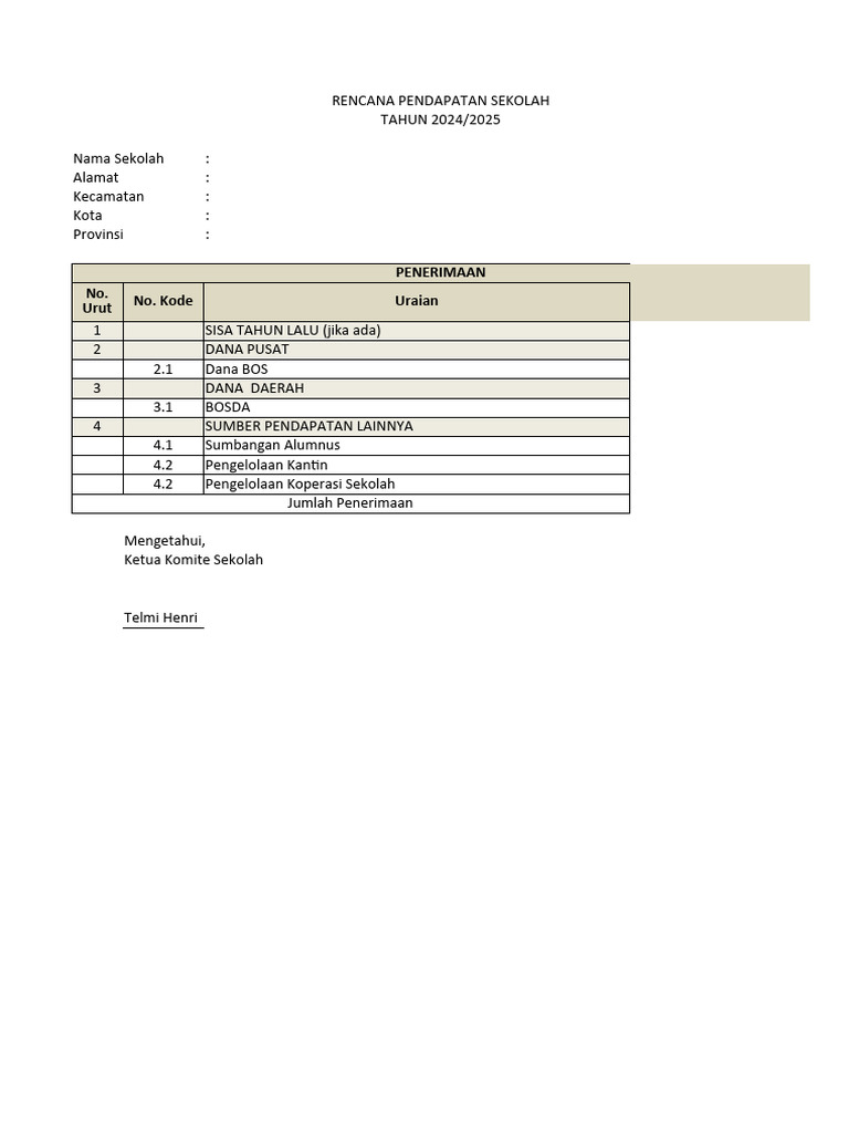 Dokumen Rkas 1 | PDF