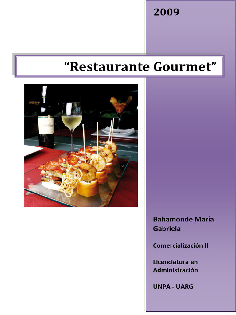 Proyecto Final Restaurant | PDF | Investigación de mercado | Análisis FODA