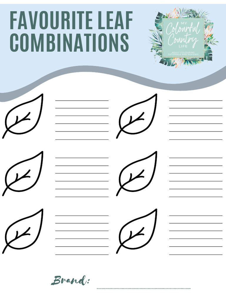 Favourite Leaf Combination Swatch Sheet | PDF