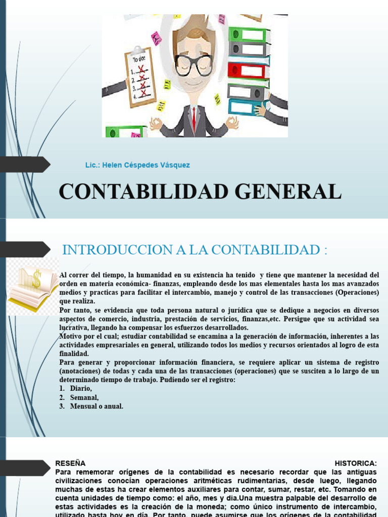 Introducción a la Contabilidad General | PDF | Contabilidad | Business
