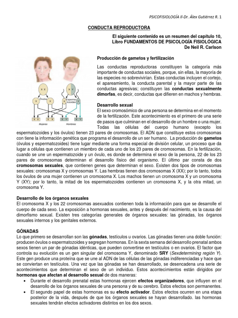 Tema 1 - Conducta Reproductora | PDF | Sexo | Andrógino