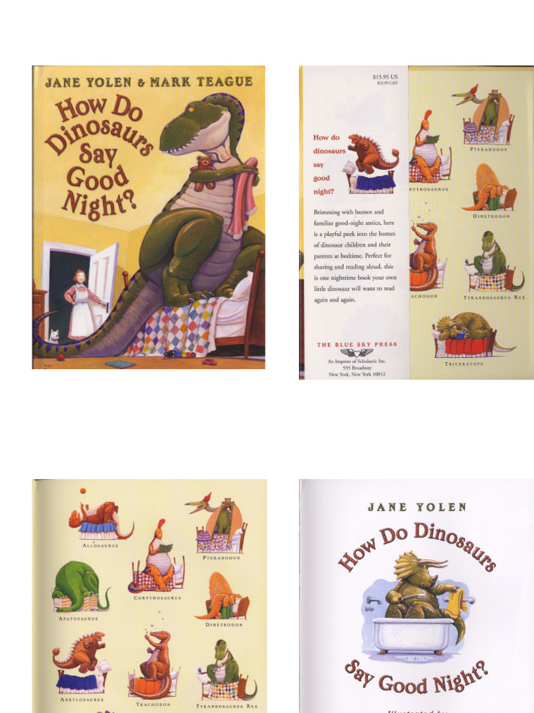 How do Dinosaurs say goodnight | PDF
