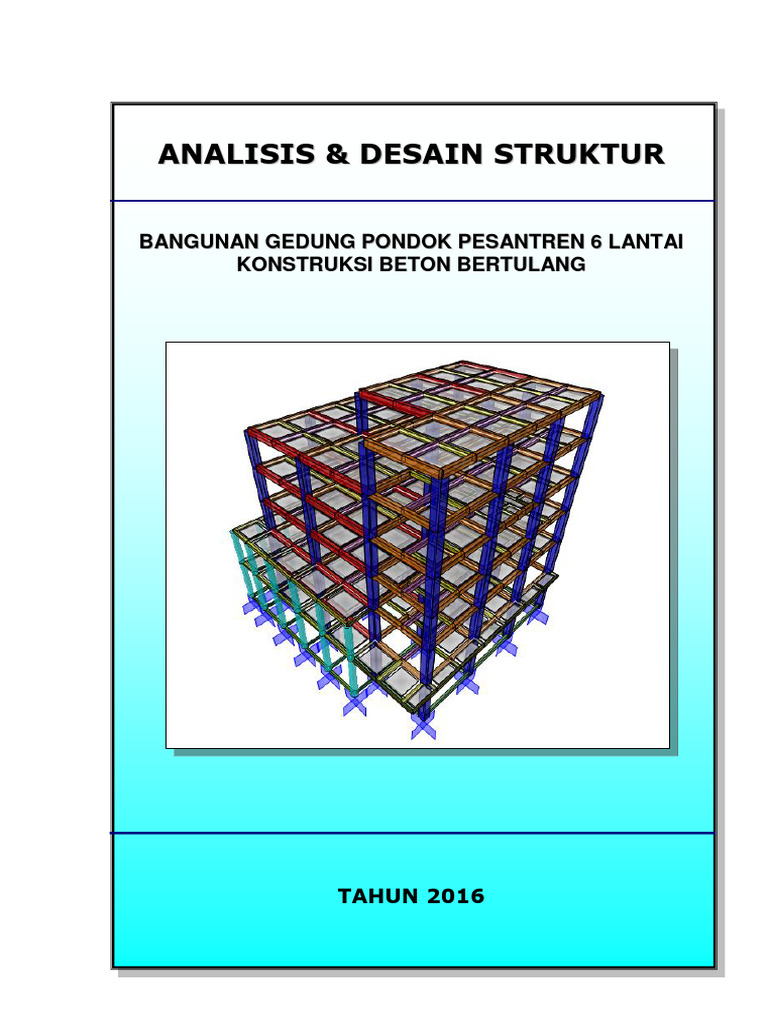 Laporan Analisis Struktur Gedung 6 Lantai (Final) | PDF