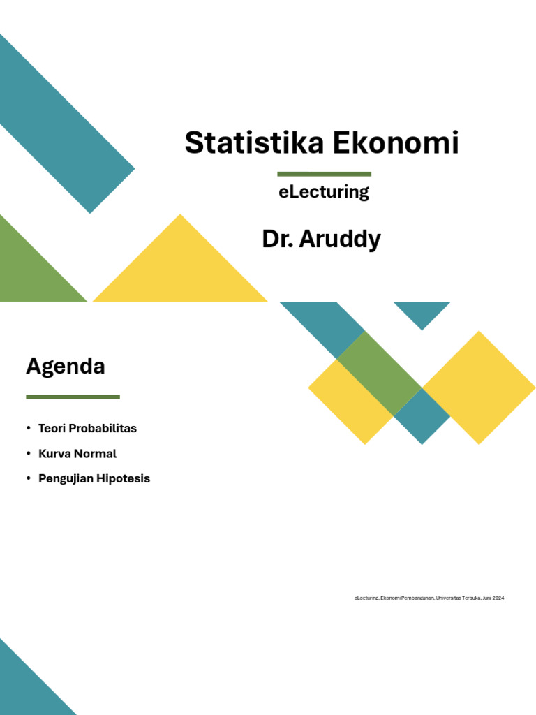 Electuring Statistika Ekonomi | PDF