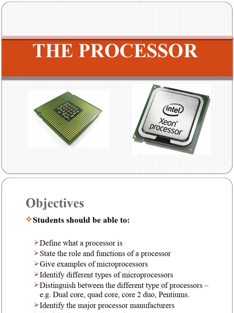 The Processor | Download Free PDF | Central Processing Unit | Multi Core Processor
