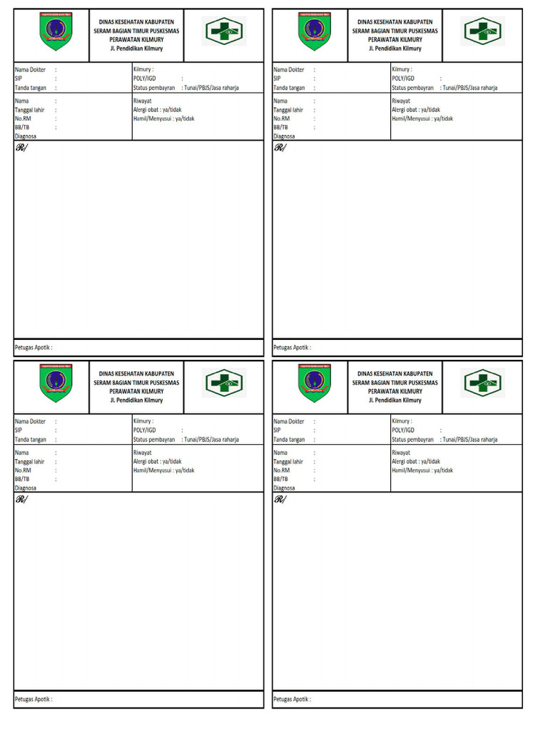 Resep Obat Pdf
