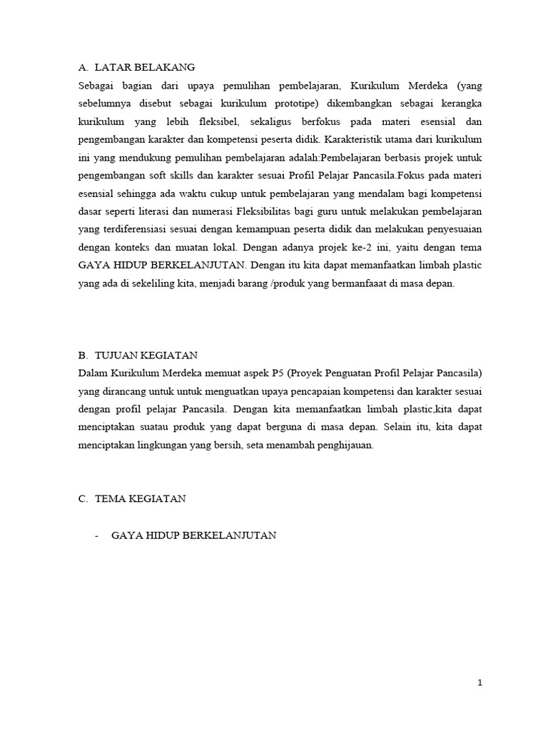 Isi Proposal Kel.1 | PDF