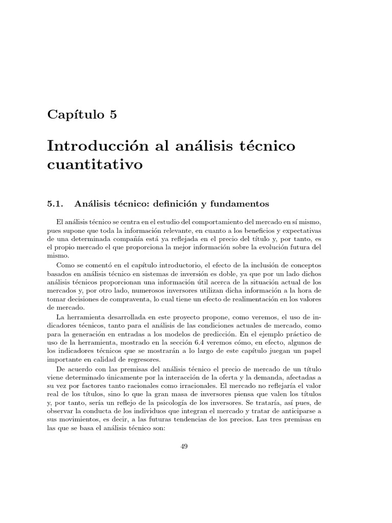 IntroducciÃ N Al Anã¡lisis Tã©cnico Cuantitativo | PDF | Análisis técnico | Volatilidad (Finanzas)