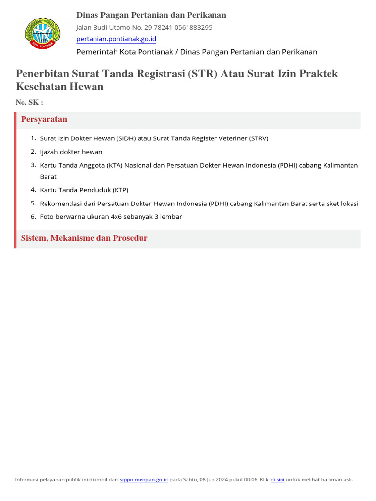 Penerbitan Surat Tanda Registrasi STR Atau Surat Izin Praktek Kesehatan ...