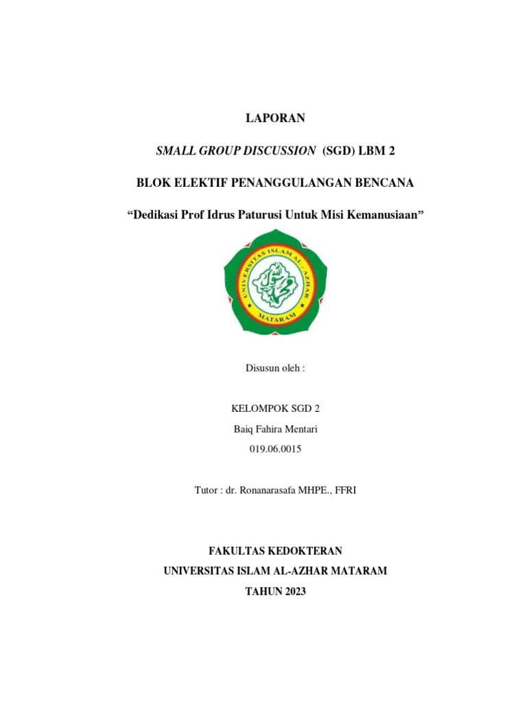 Dedikasi Prof Idrus dalam Penanggulangan Bencana | PDF