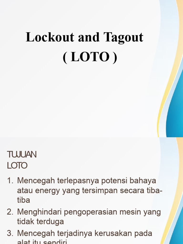 Loto | PDF | Teknologi & Rekayasa