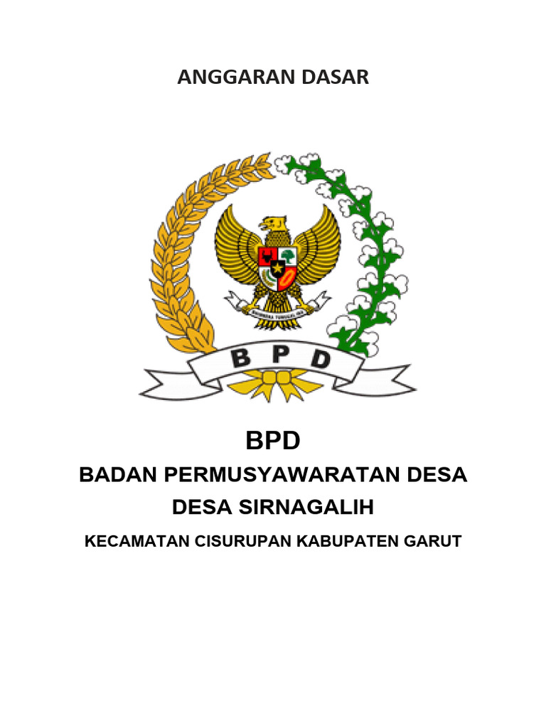 Logo Resmi BPD Desa Sirnagalih 2024 | PDF | Politik