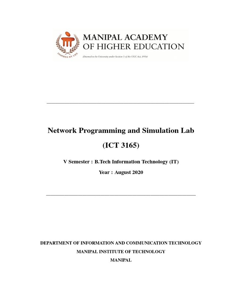 NPS (ICT 3165) Lab Manual | PDF | Port (Computer Networking) | Network ...