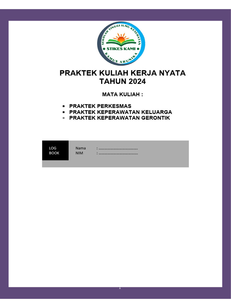 LOG BOOK PKL | PDF