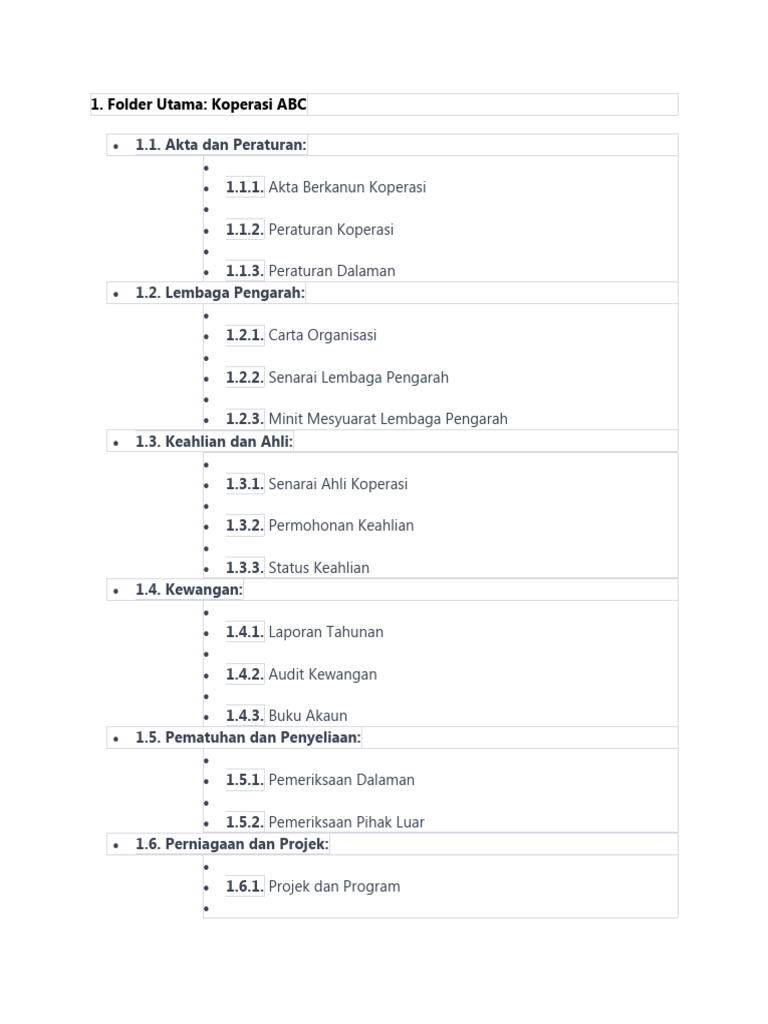Contoh struktur fail | PDF