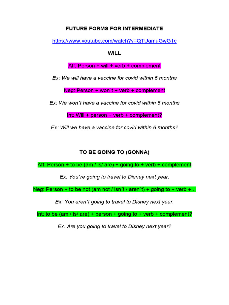 Intermediate English Grammar Guide | PDF