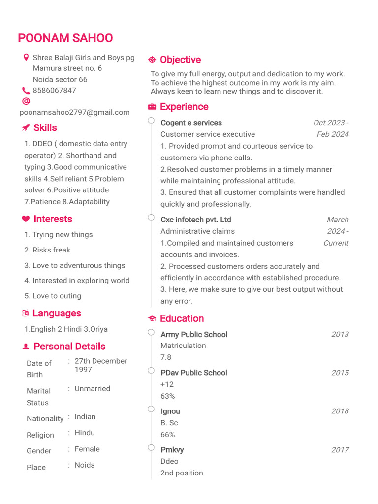 Poonam's_resume (1) | PDF