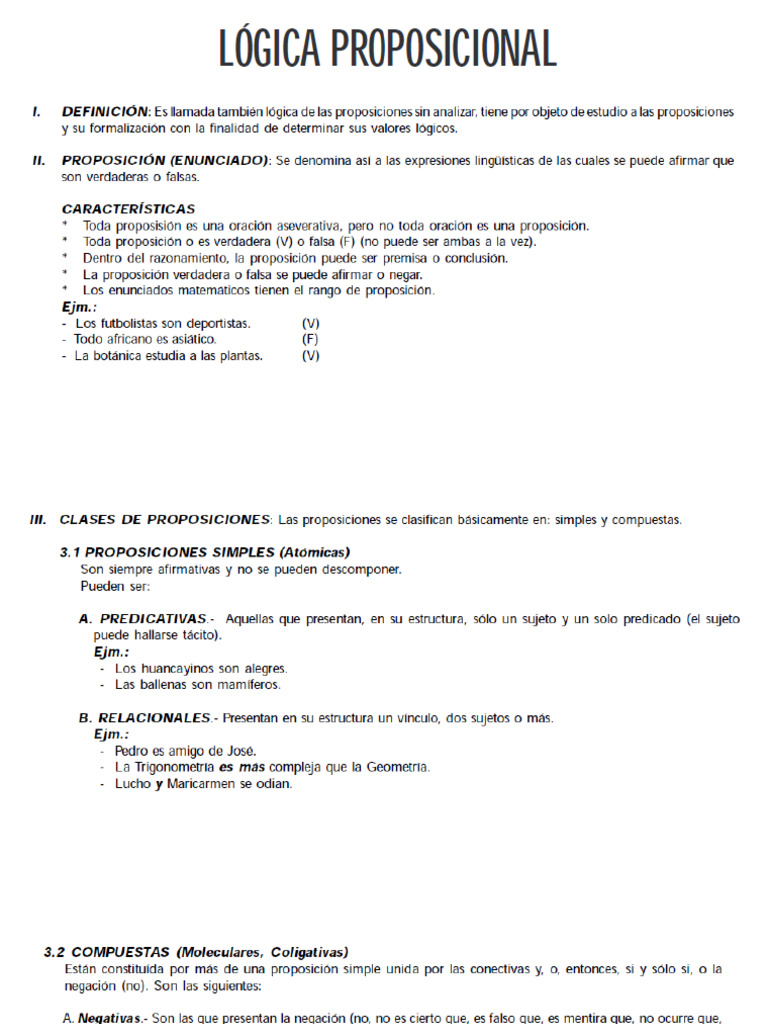 Lógica Proposicional | PDF