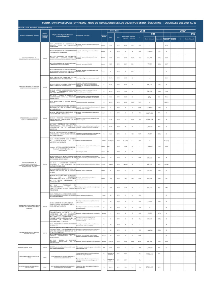 Formatos para Ppto 2023 - 02.09.22 Aprobado Ok Elvis | PDF | Economias