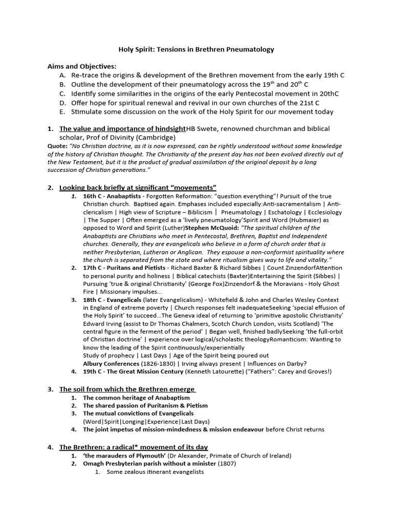 Holy Spirit Allan McKinnon | PDF | Pentecostalism | Open Brethren