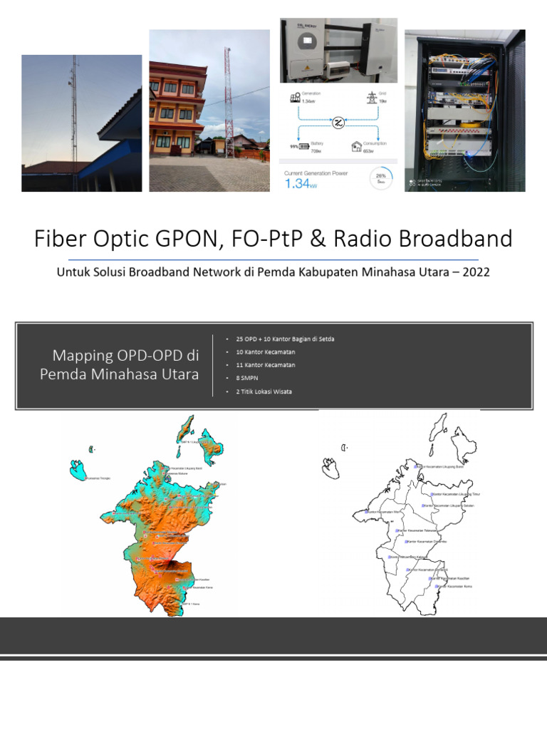 Fiber Optic GPON, Point To Point & Radio Broadband Minut | PDF
