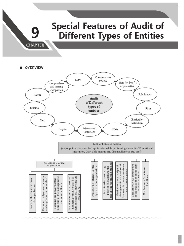 CH-9 - Special Features of Audit of Different Types of Entities | PDF ...