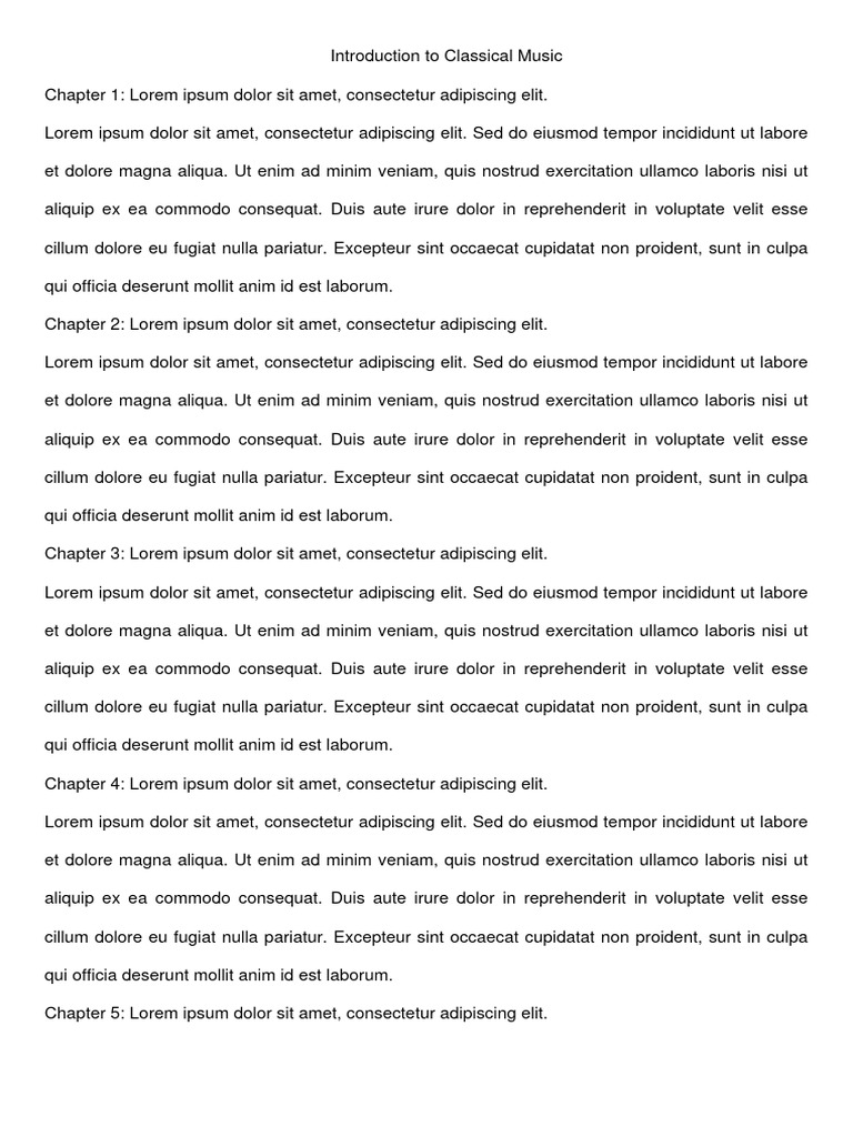 Introduction To Classical Music | PDF