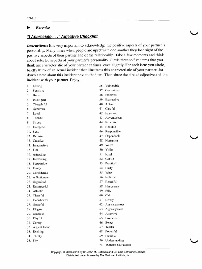 Appreciation Exercises | PDF