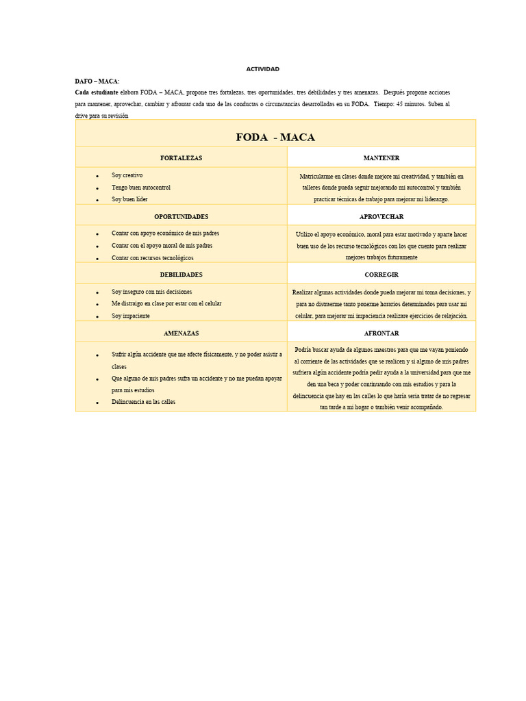 Foda - Maca_formato | PDF