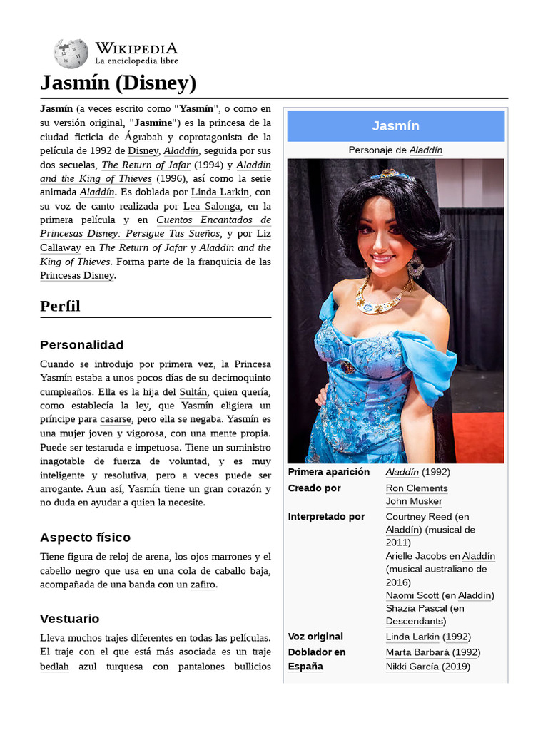 Jasmín_(Disney) | PDF