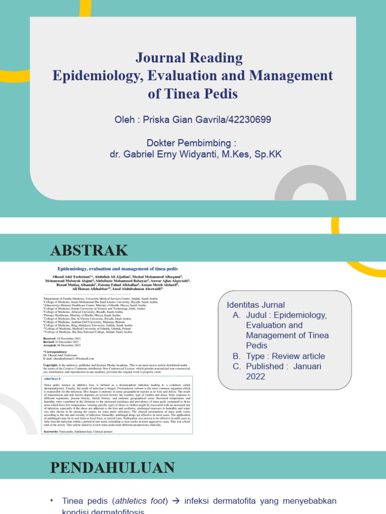 Jurding Tinea Pedis - 42230699 - Priska Gian Gavrila | PDF