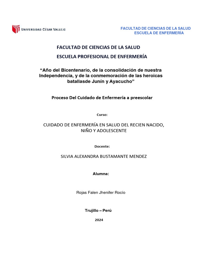 Jheni Falen Pae Preescolar Alessia | PDF | Nutrición | Dieta y nutrición