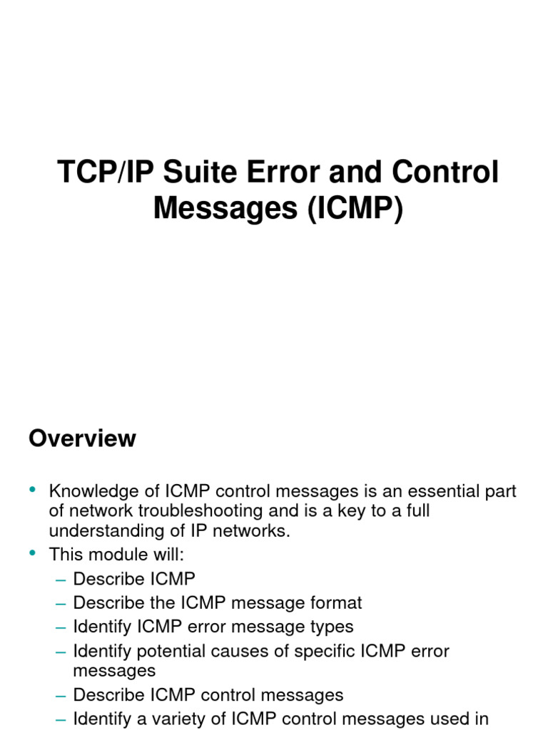 ICMP | PDF | Internet Protocols | Network Congestion