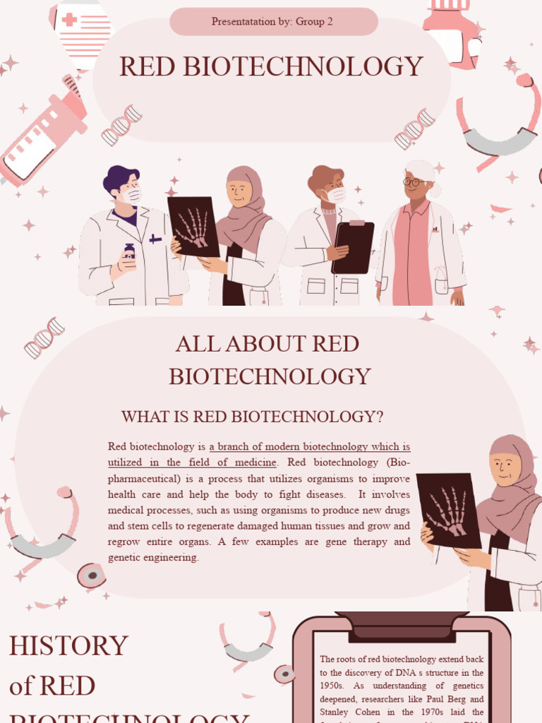 Red Biotechnology Group 2 | PDF | Biotechnology | Genetic Engineering