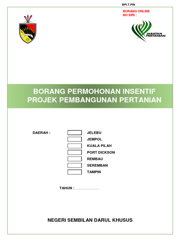 Borang Permohonan Projek | PDF