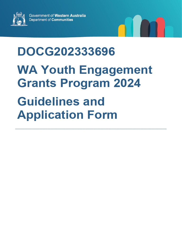 2024 Youth Engagement Grants Program Guidelines and Application Form ...