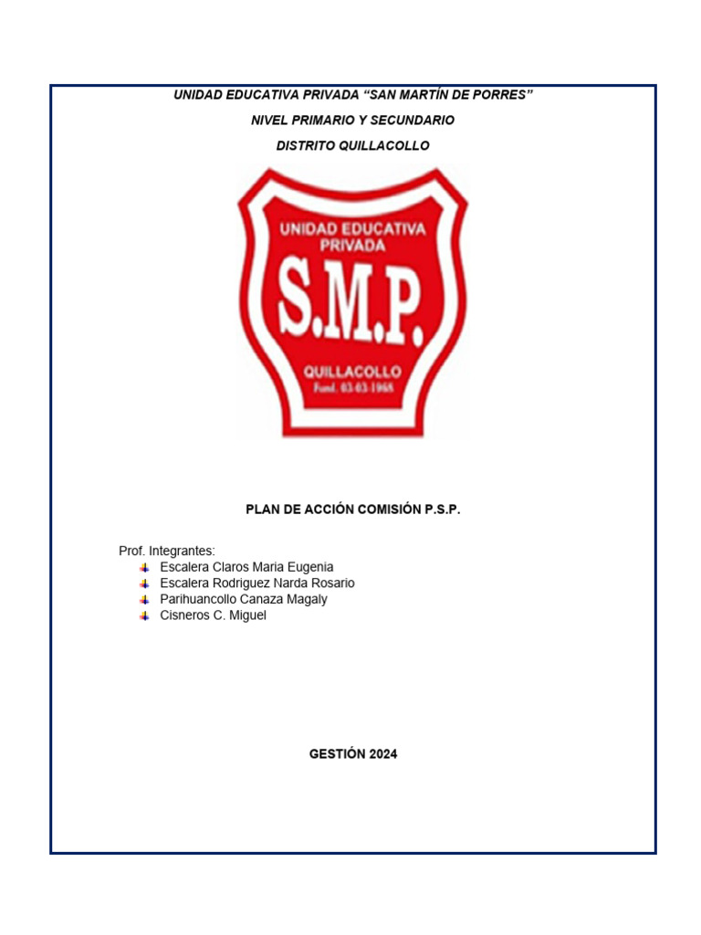 PSP 2024 | Descargar gratis PDF | Violencia | Inclusión (Educación)