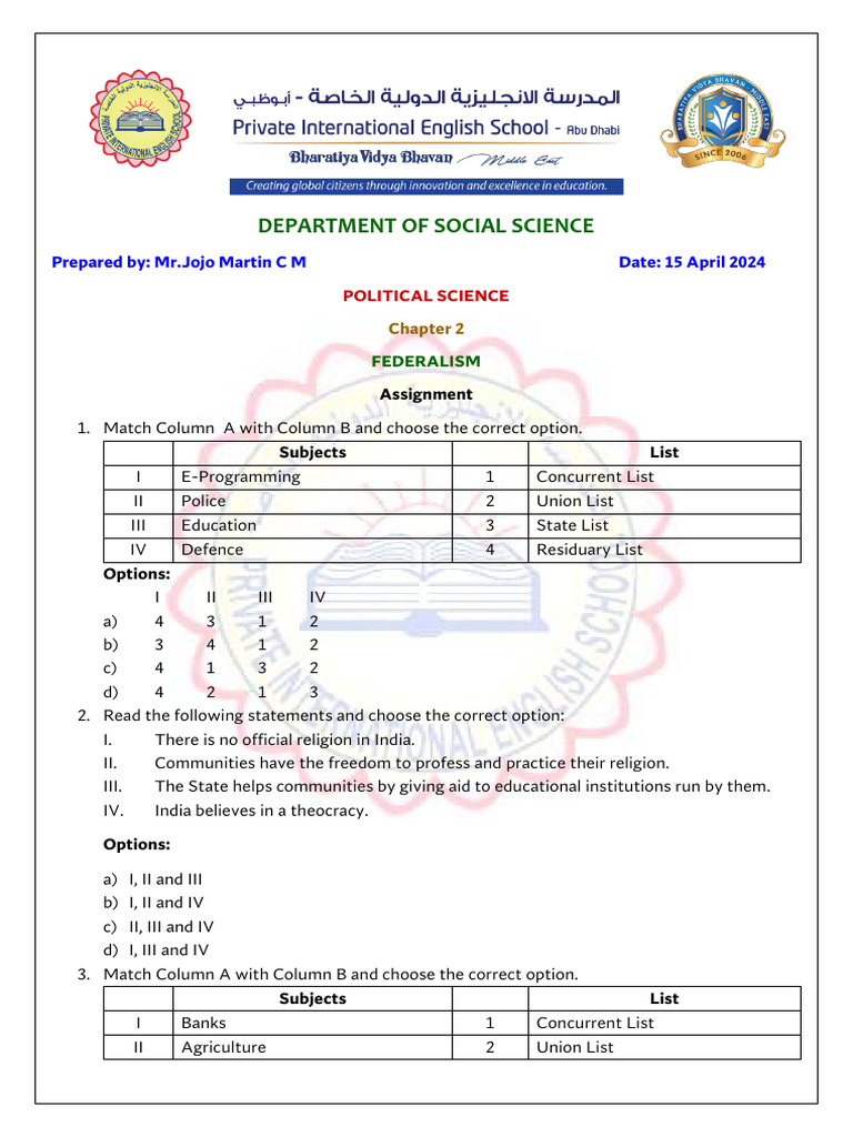 GR10 PoS CH2 Assignment | PDF | Politics | Social Science