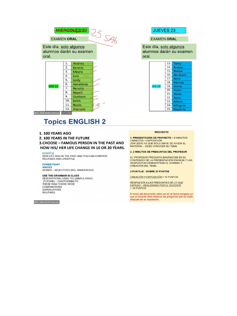 Examen ingles - Final | PDF