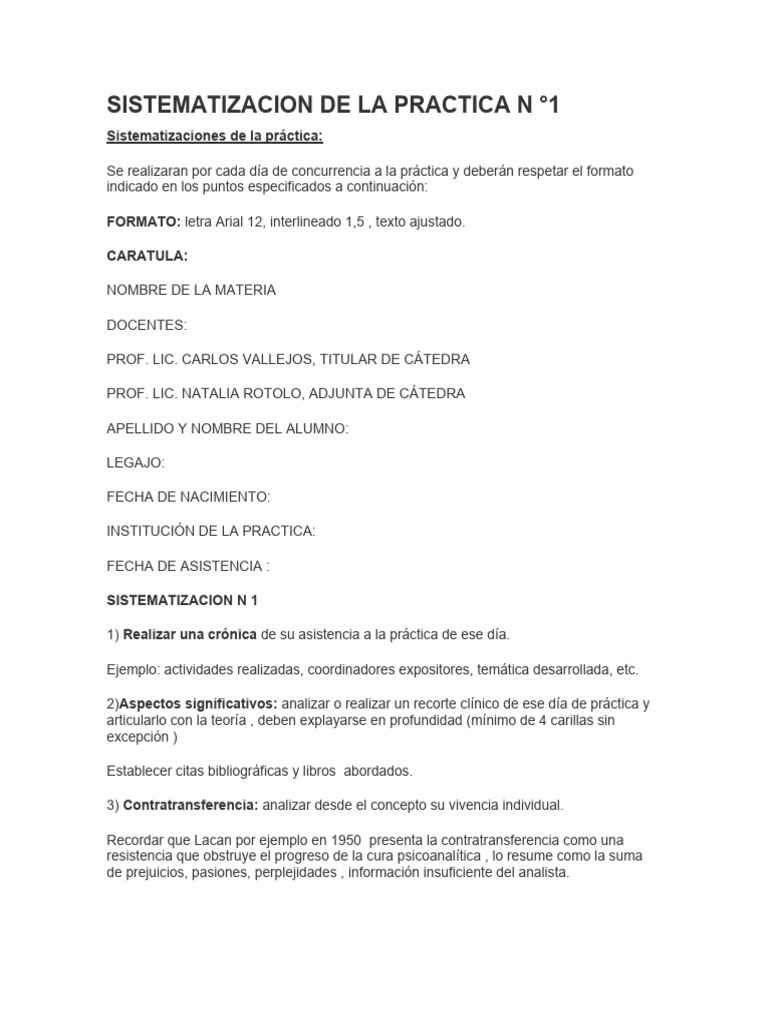 PPS 1 - Sistematización #1. Práctica Supervisada Ulloa | PDF