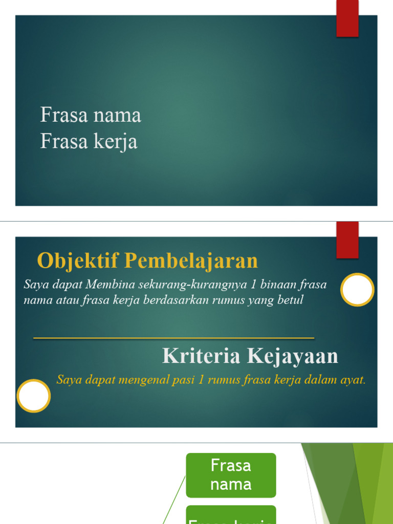 Frasa Nama Dan Frasa Kerja | PDF