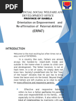 ERPAT Orientation DSWD | PDF | Violence | Child Abuse