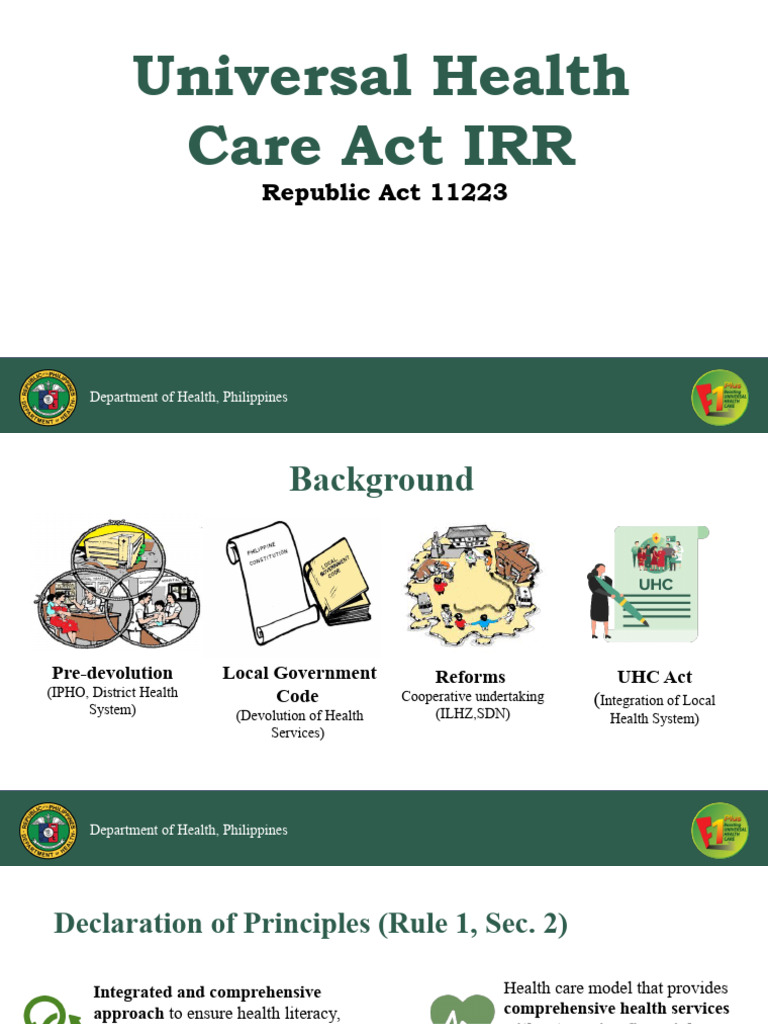 UHC Act Salient Points | PDF | Health System | Health Care